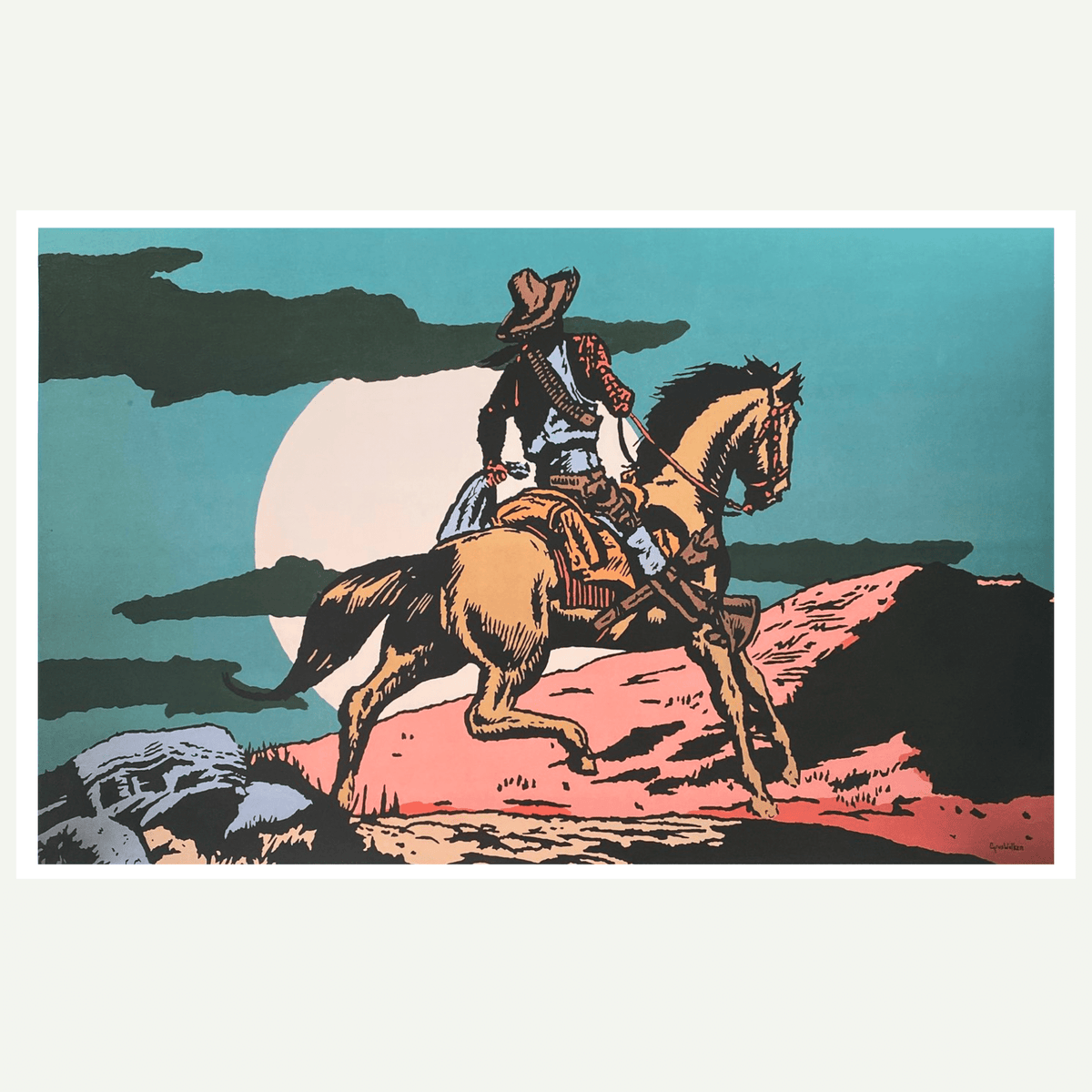 Like a Shadow - Wild West Art Print